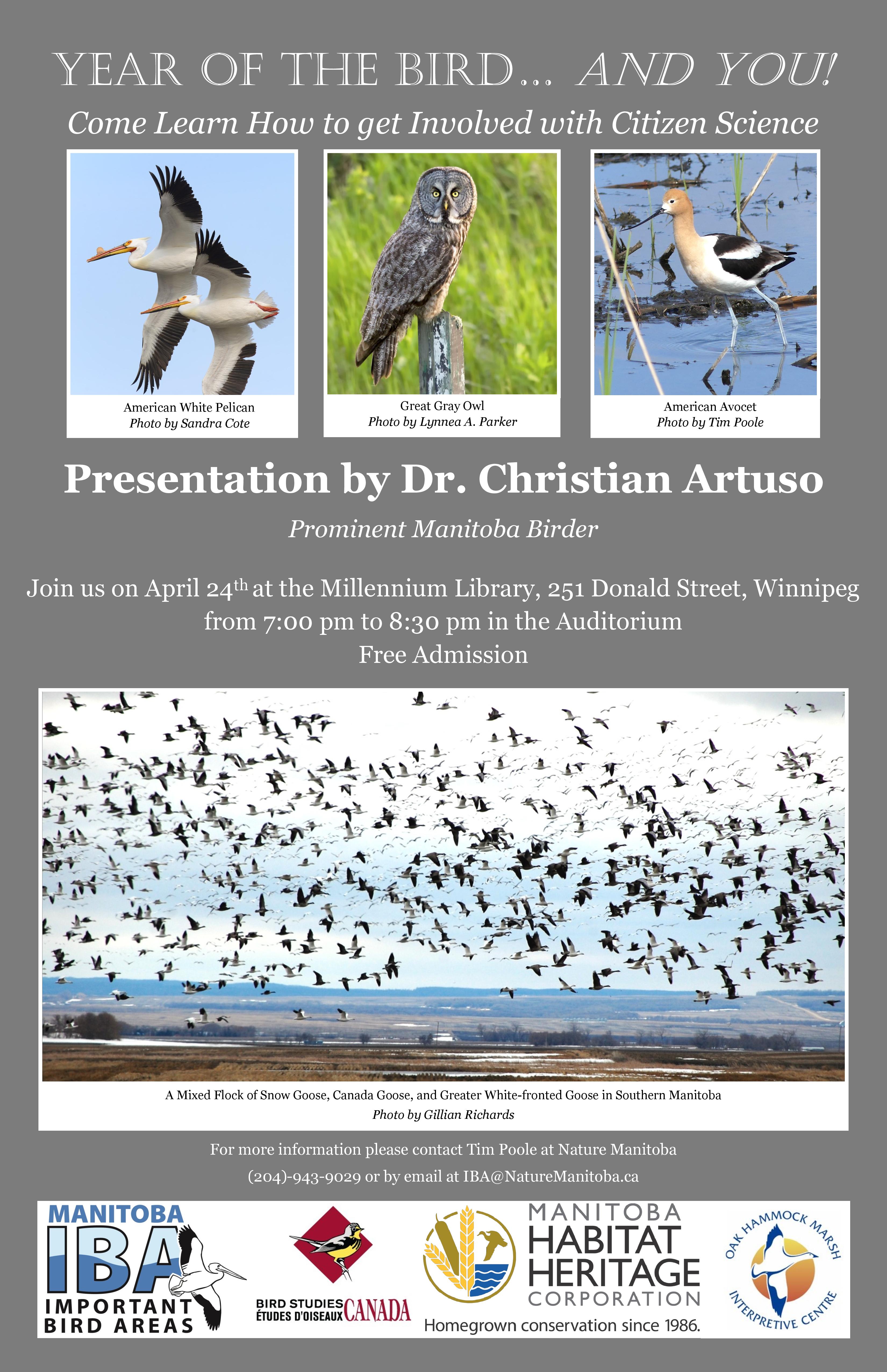 Upcoming Event – Manitoba Important Bird Areas Program Talk @ The ...